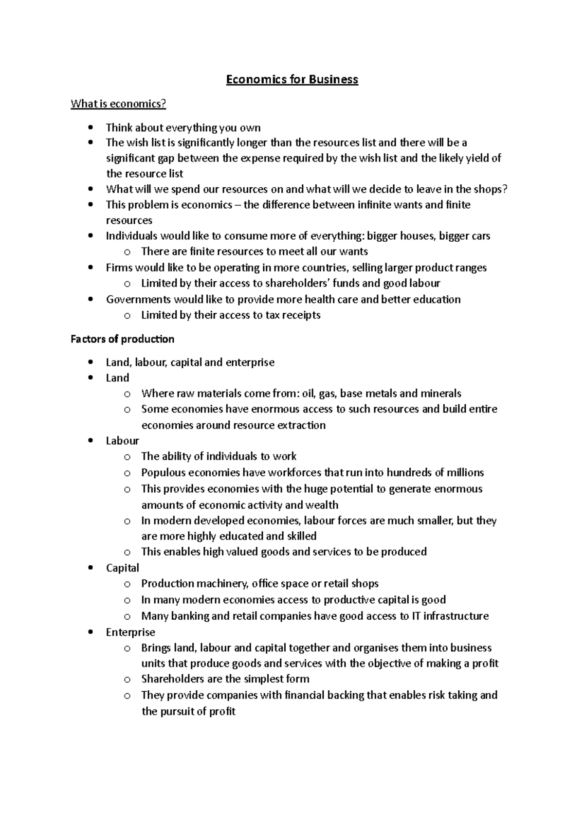Economics for Business - Economics for Business What is economics ...