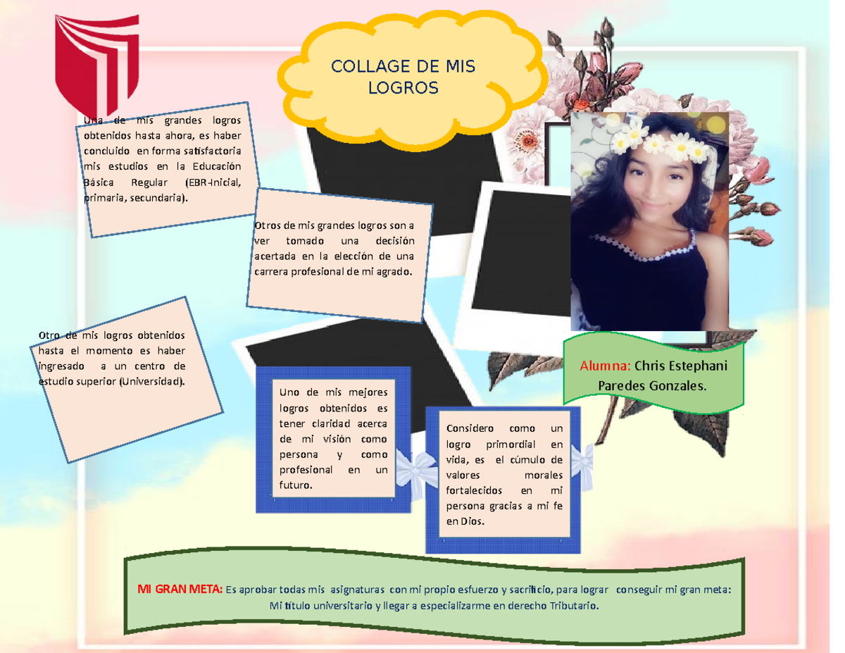 Collage Producto 9 - COLLAGE DE MIS LOGROS Una de mis grandes logros ...