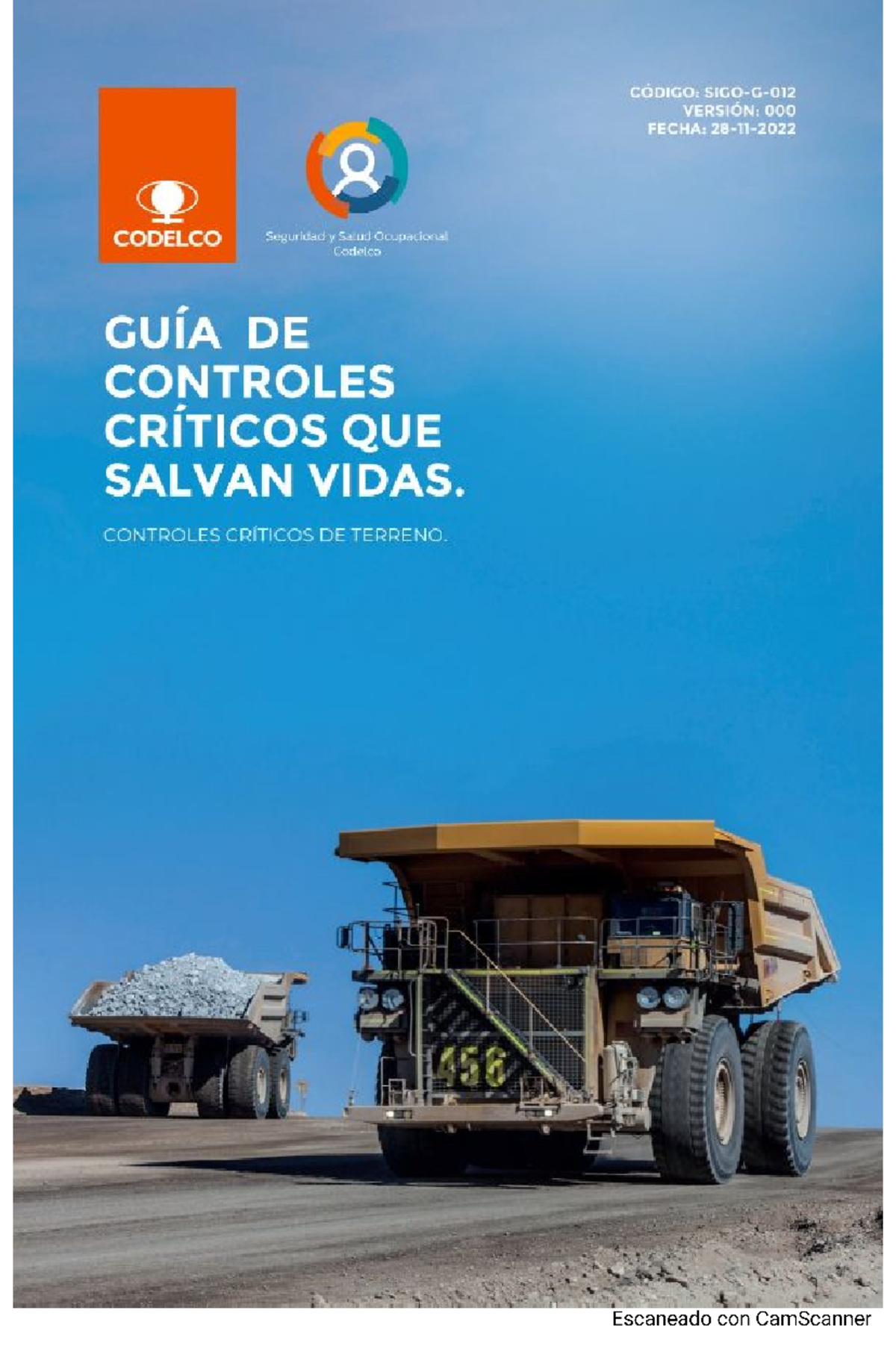 SIGO-G-012 - Guía de Controles Críticos que Salvan Vidas - CÓDIGO ...