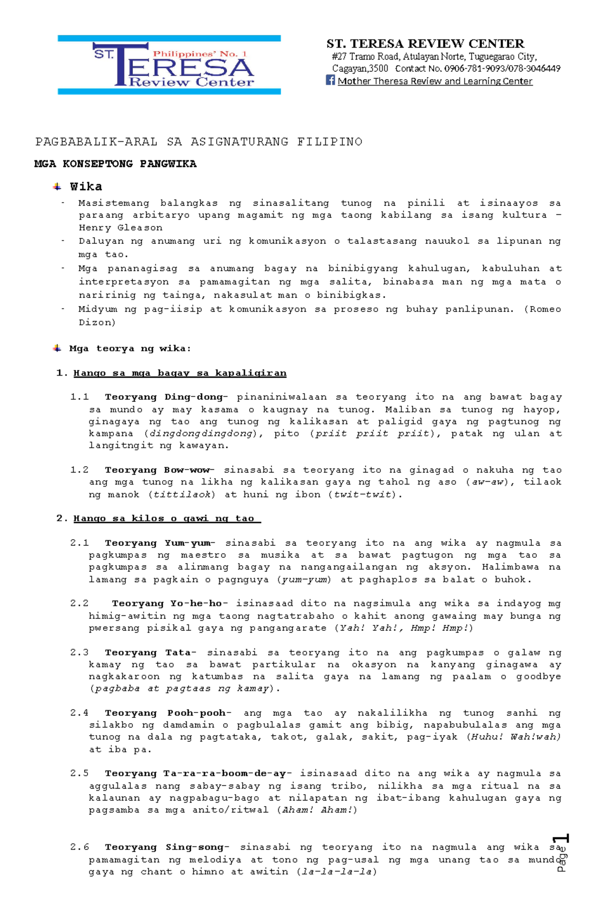 Filipino-manual - lots of info's are here - Page 1 #27 Tramo Road ...
