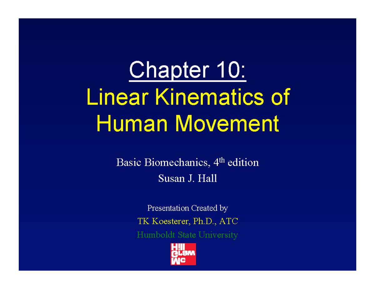 Kinematics Of Human Motion at Maria Couch blog