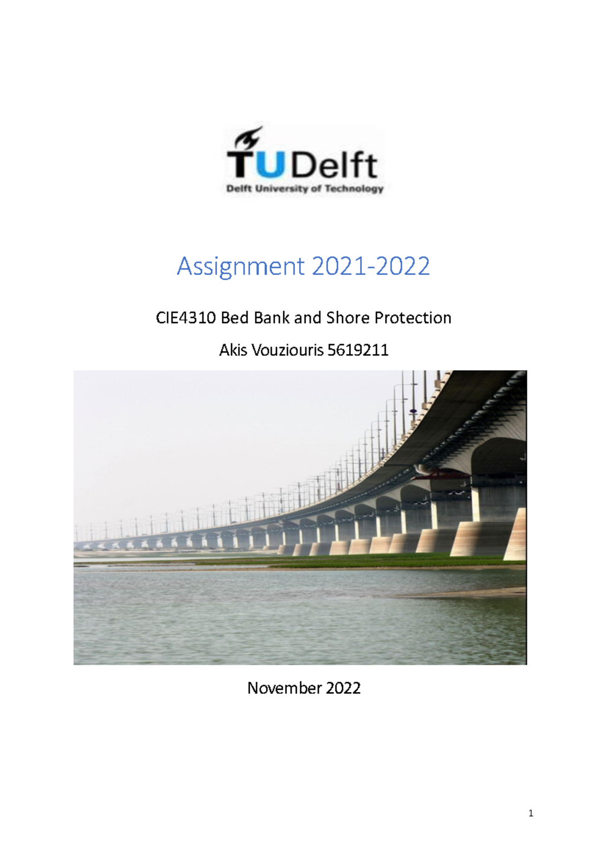 Bed, Bank and Shore Protection Assignment, Grade 7.5 - Assignment 2021 ...