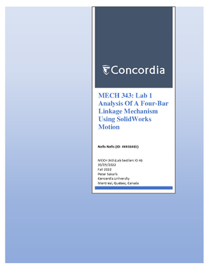 MECH 343 Manual - ####### THEORY OF ####### MACHINES I MECH 343 ...