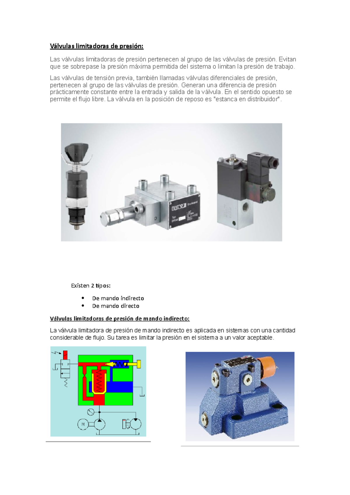 Válvulas limitadoras de presión - Válvulas limitadoras de presión: Las ...