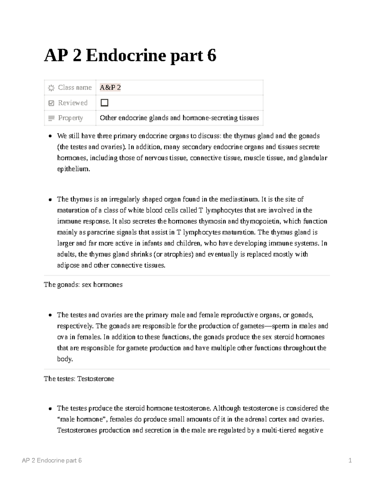 AP 2 Endocrine part 6 - THYROID - AP 2 Endocrine part 6 Class name A&P ...