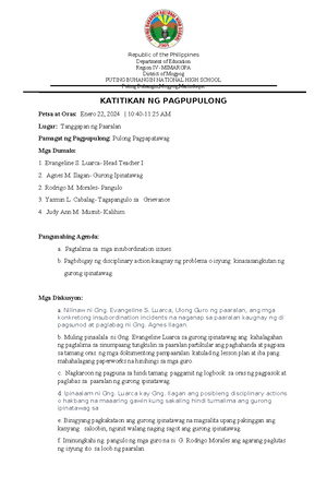 MGA Tayutay docx - Tayutay Ang tayutay ay isang sinadyang paglayo sa karaniwang paggamit ng mga ...