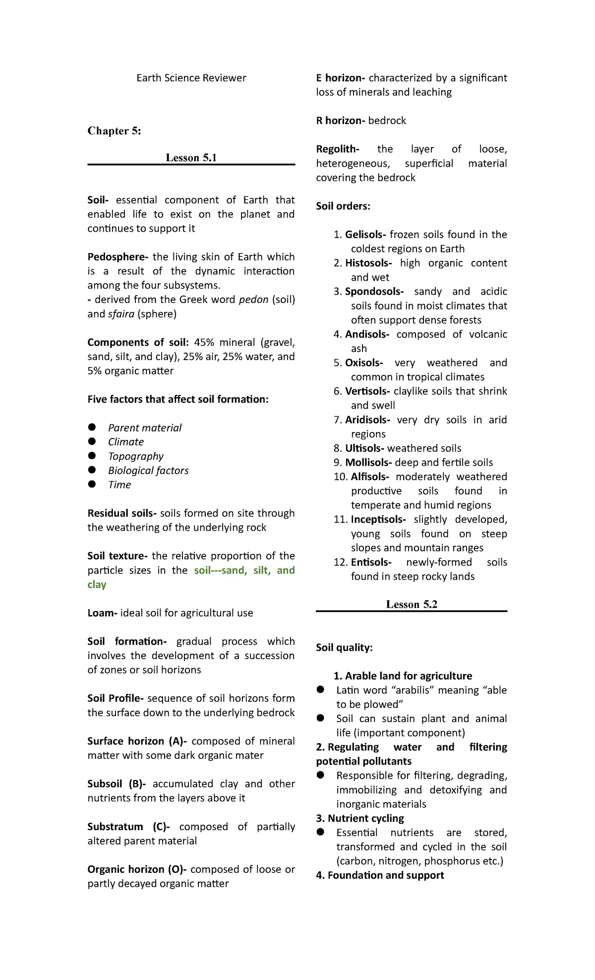 Earth-Science-Reviewer - Earth Science Reviewer Chapter 5: Lesson 5 ...