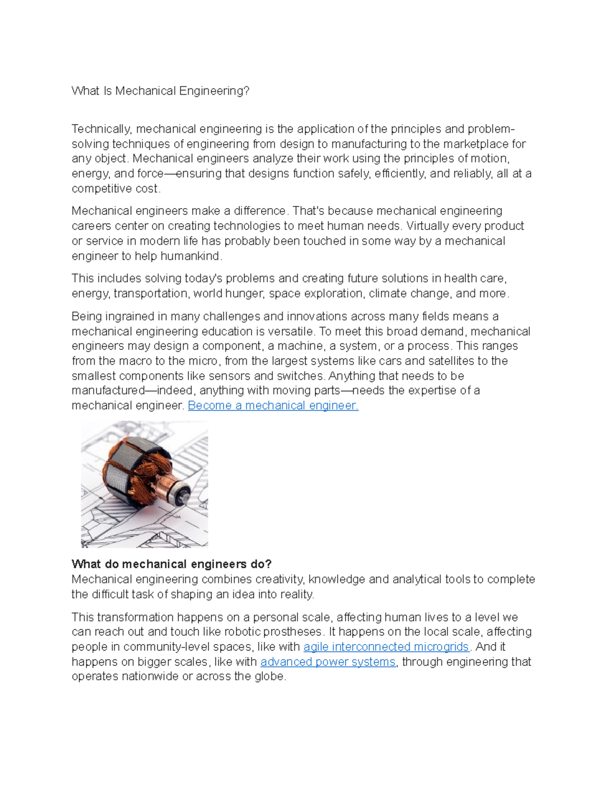 Mechanical Engineering - Mechanical engineers analyze their work using ...