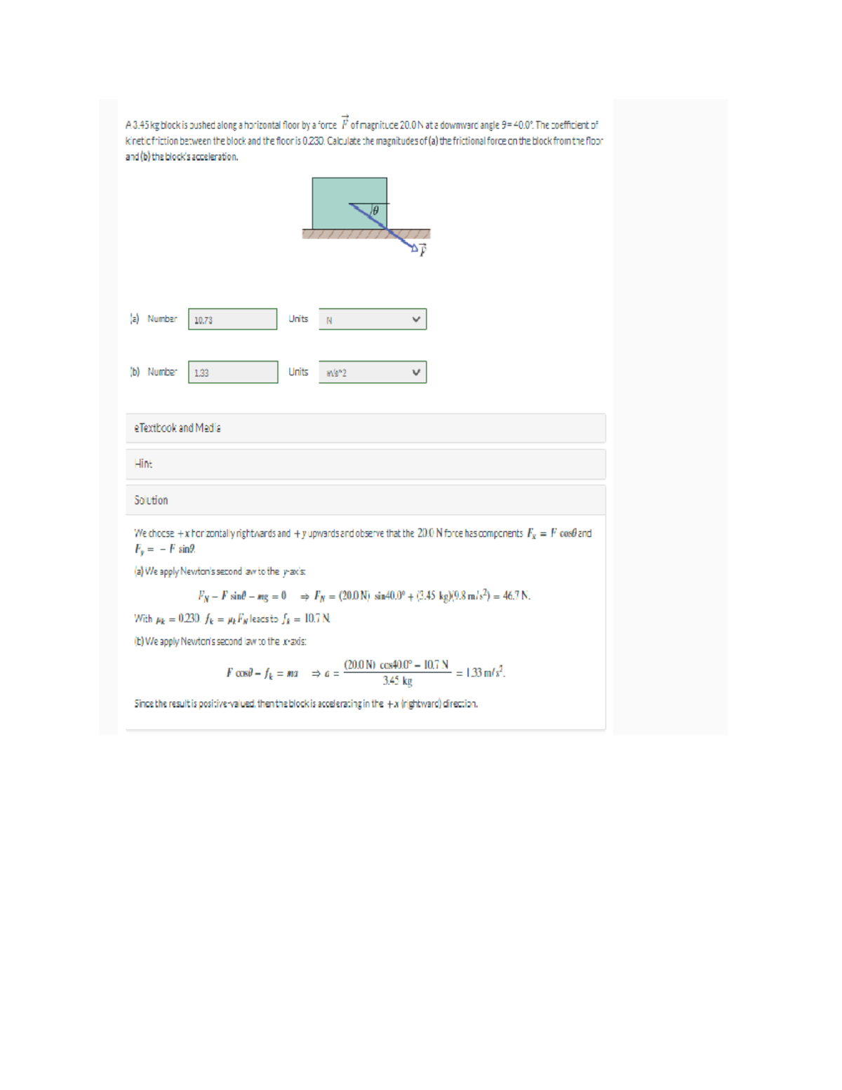 Doc11 - exercises from chapter 5 (force and motion) and 6 (force and ...
