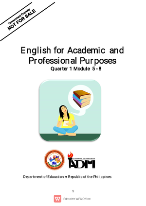 Entrep mod 1 q2 pdf free - Module 1 quarter 2 - SHS Entrepreneurship Quarter 2: Module 1 - Studocu