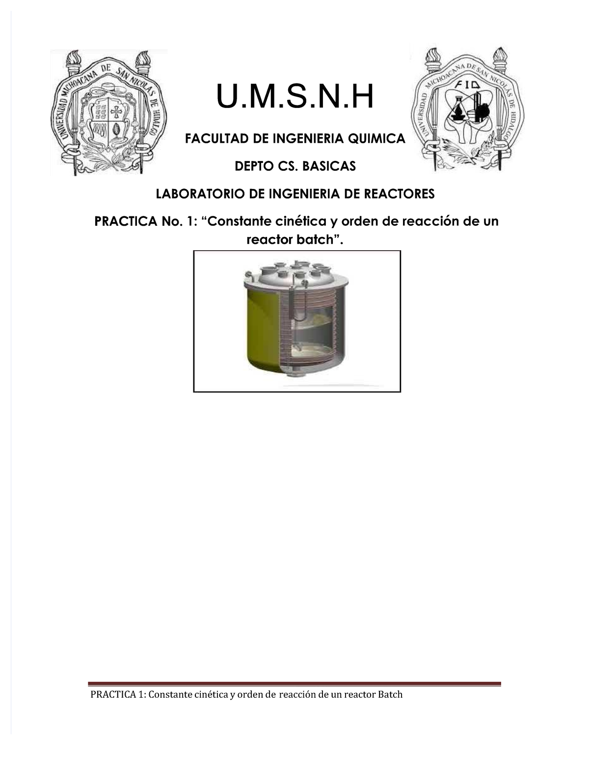 Pdf-constante-cinetica-y-orden-de-reaccion-de-un-reactor-batch compress - PRACTICA 1: Constante ...