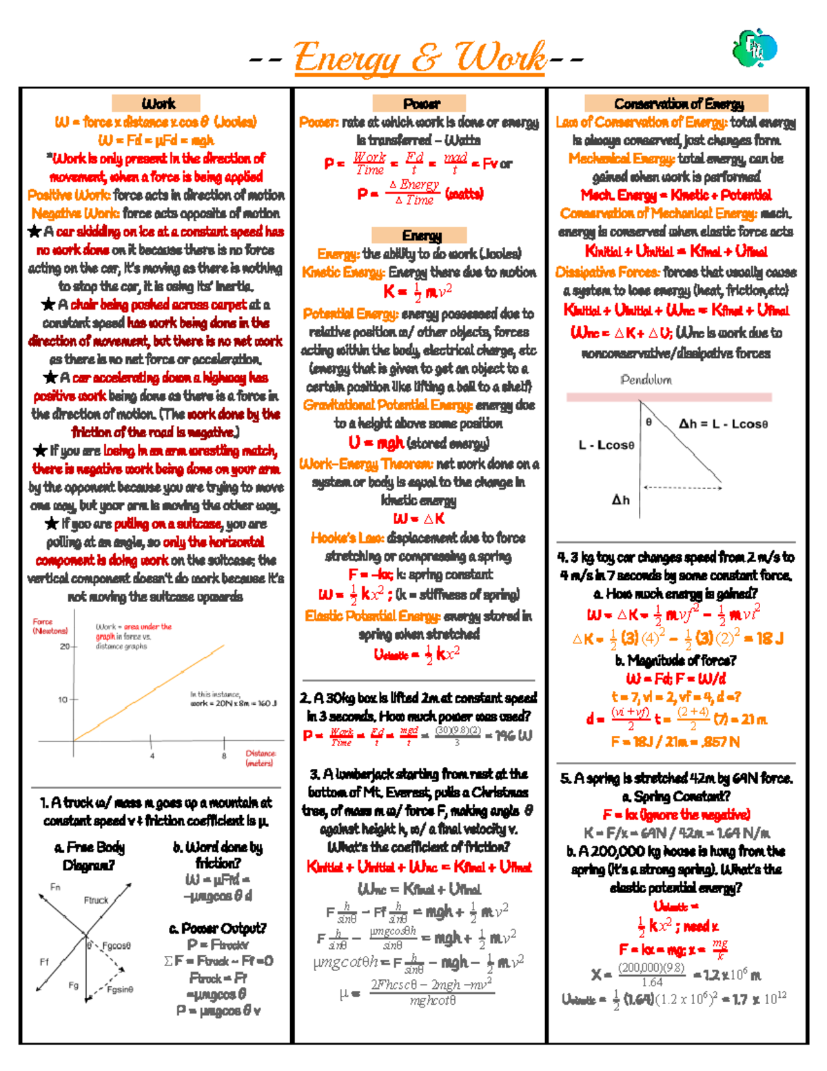 4.Energy Work - Learn the fundamental principles of physics - Energy ...