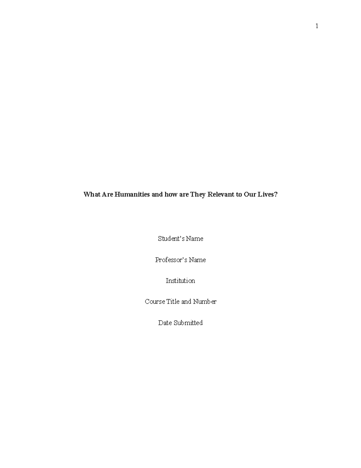 What Are Humanities and how are They Relevant to Our Lives - What Are ...