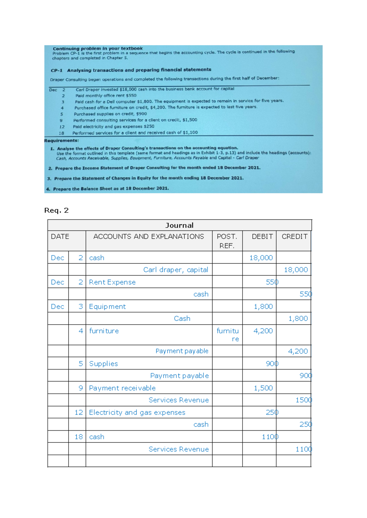 ACCT5001 2024 - Module 2 Week 2 - Tutorial Template for Students - Req. 2 Journal DATE ACCOUNTS ...