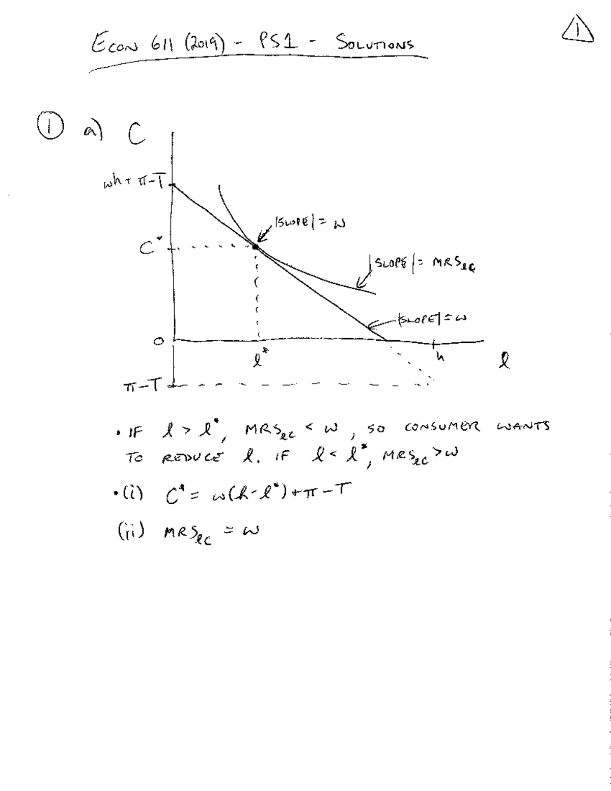 PS1 2023 solutions - ECON 611 - Studocu