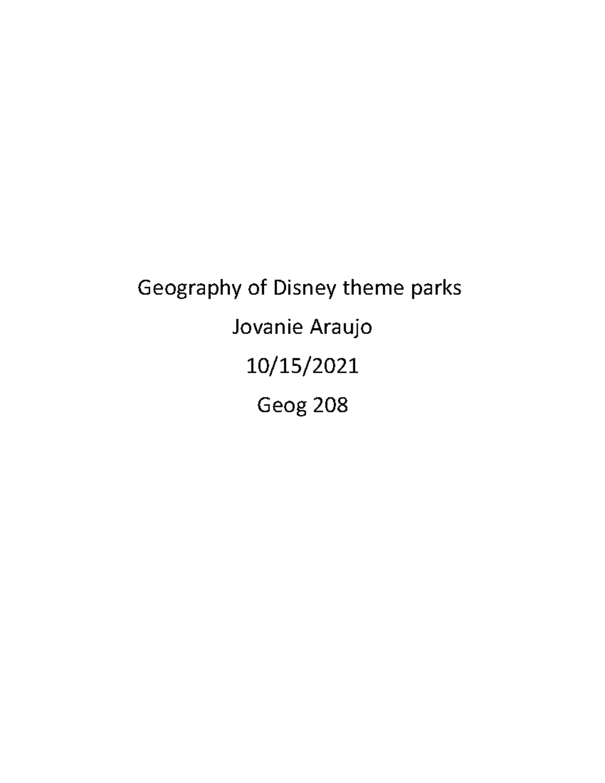 Geography of Disney theme parks - Geography of Disney theme parks ...