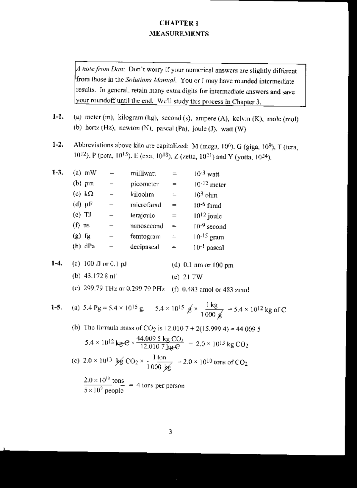Chapter 1 Measurements - Studocu