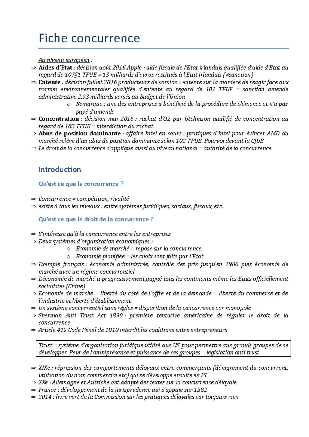 Fiche-concurrence - professeur CLAUDEL - Fiche concurrence Au niveau ...