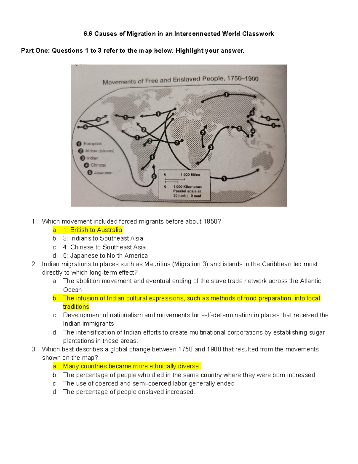 Causes of Migration in an Interconnected World - Studocu