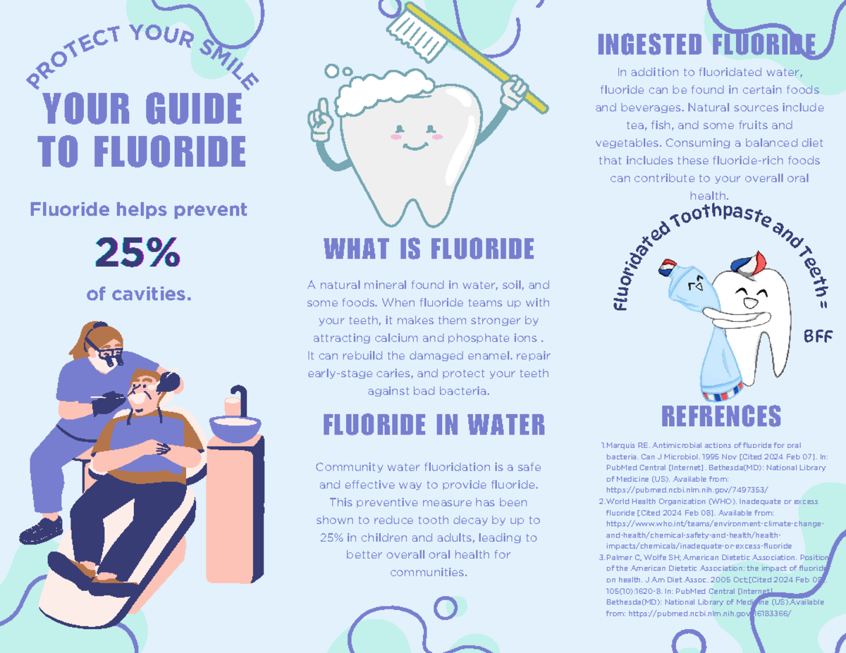 Fluoride Trifold Brochure - Community water fluoridation is a safe and effective way to provide ...