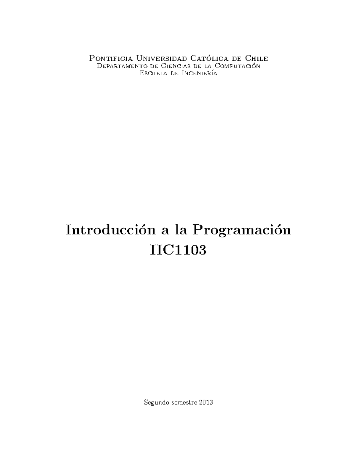 Introducción a la Programación (Python) - Resumen IIC1103 - Pontificia ...