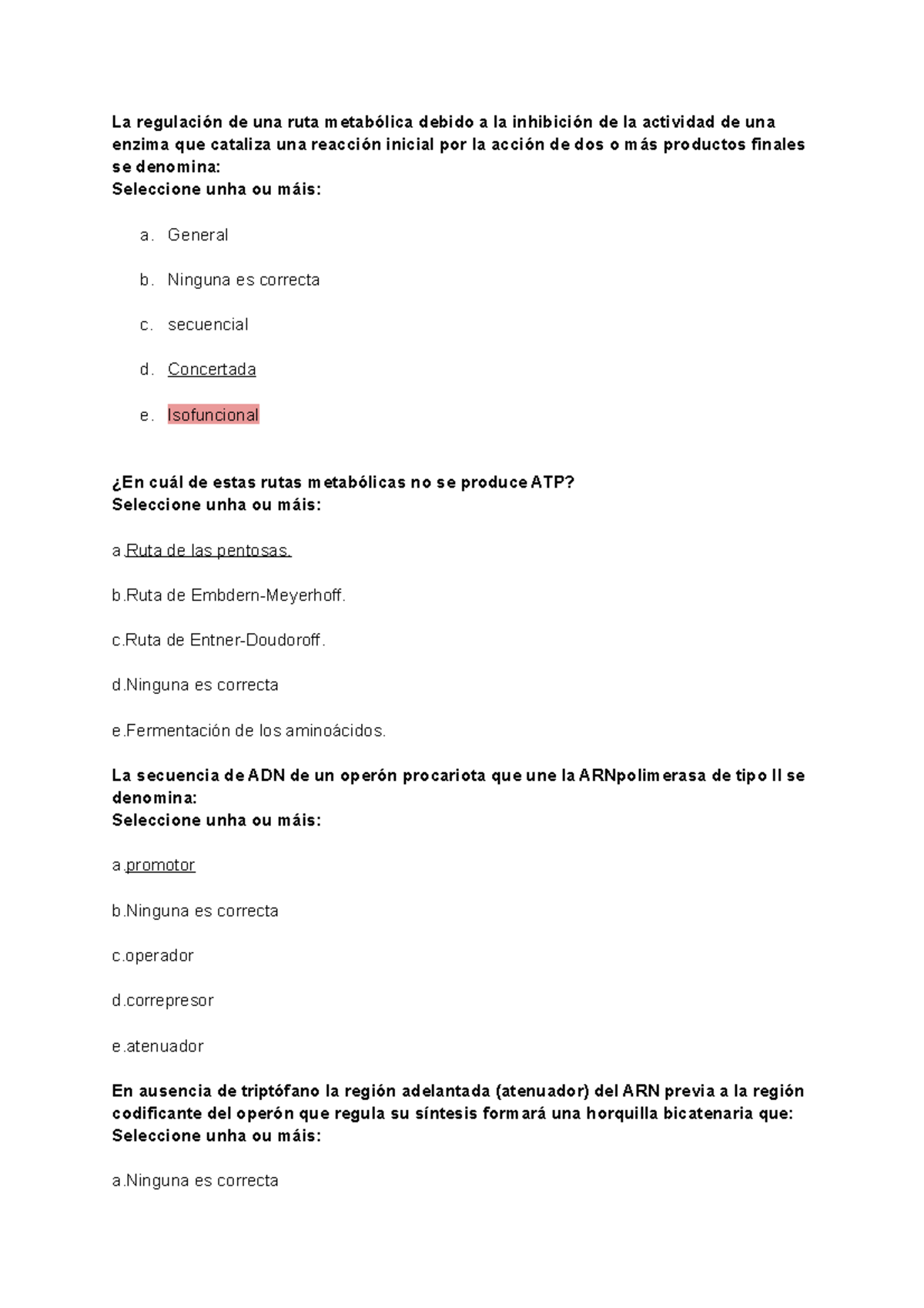 Micro metabolismo y regulación (TEMA 3) - La regulación de una ruta ...
