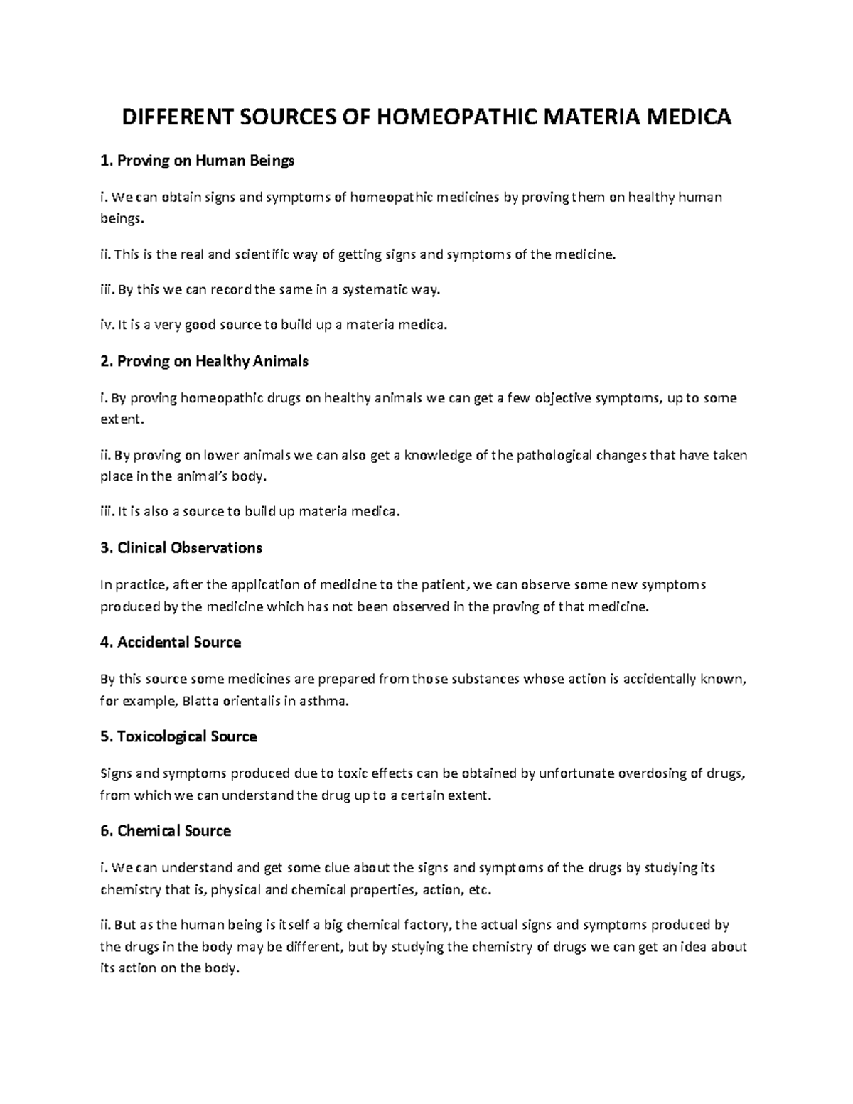 Different Sources OF Homeopathic Materia Medica - DIFFERENT SOURCES OF ...