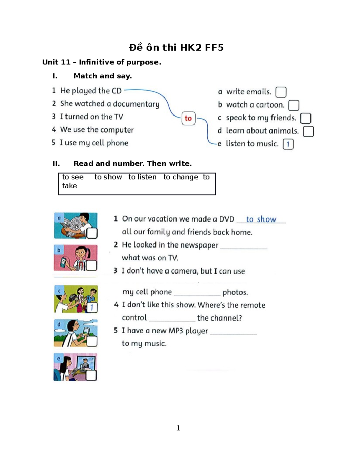 Đề ôn thi HK2 FF1 unit 11 - practice english is very easy for students ...