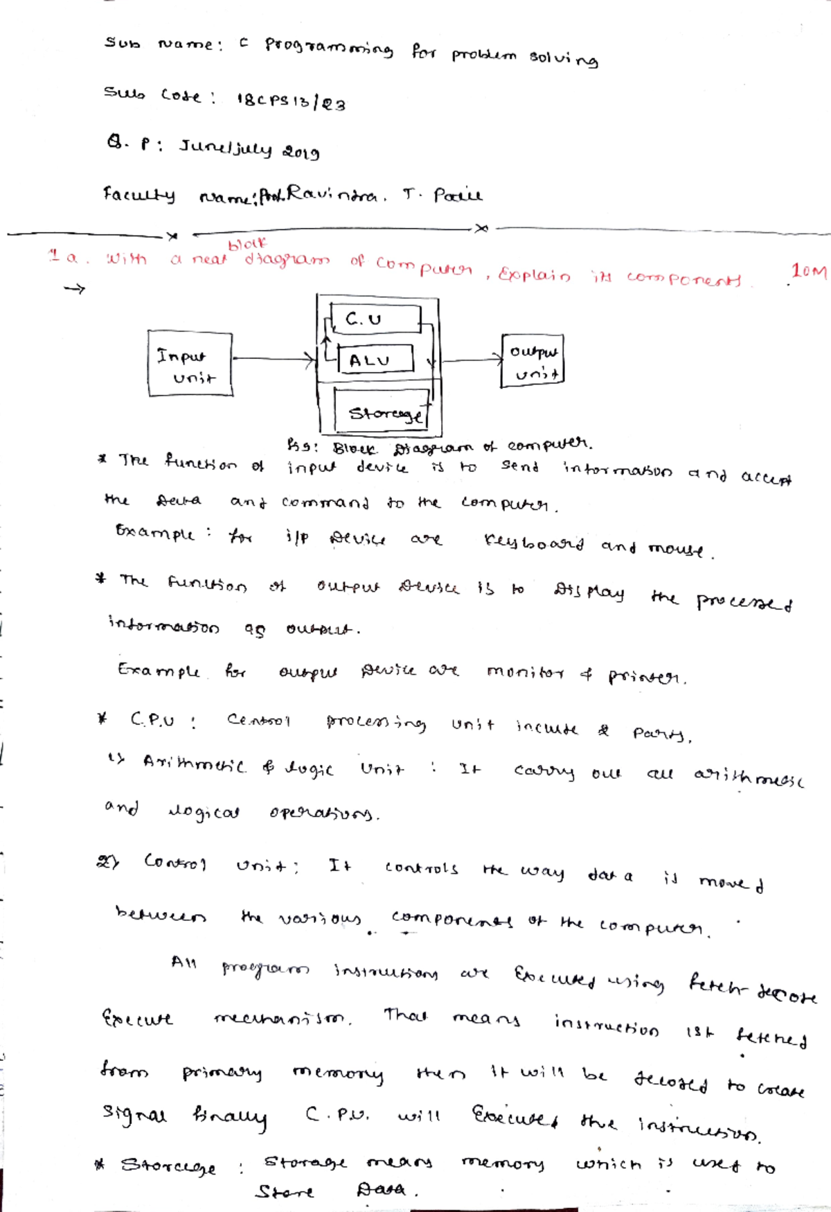 18CPS23 QP-Solution - Su ame C PsogTommma Po1 prollem Sol ui ng Su Code ...