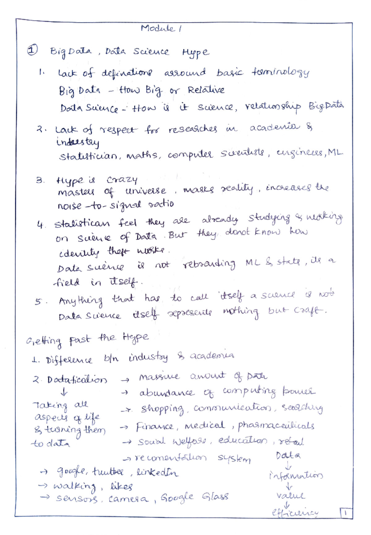 Data Sciene Module 1-2 - Fundamentals of data science - Module BigBig ...
