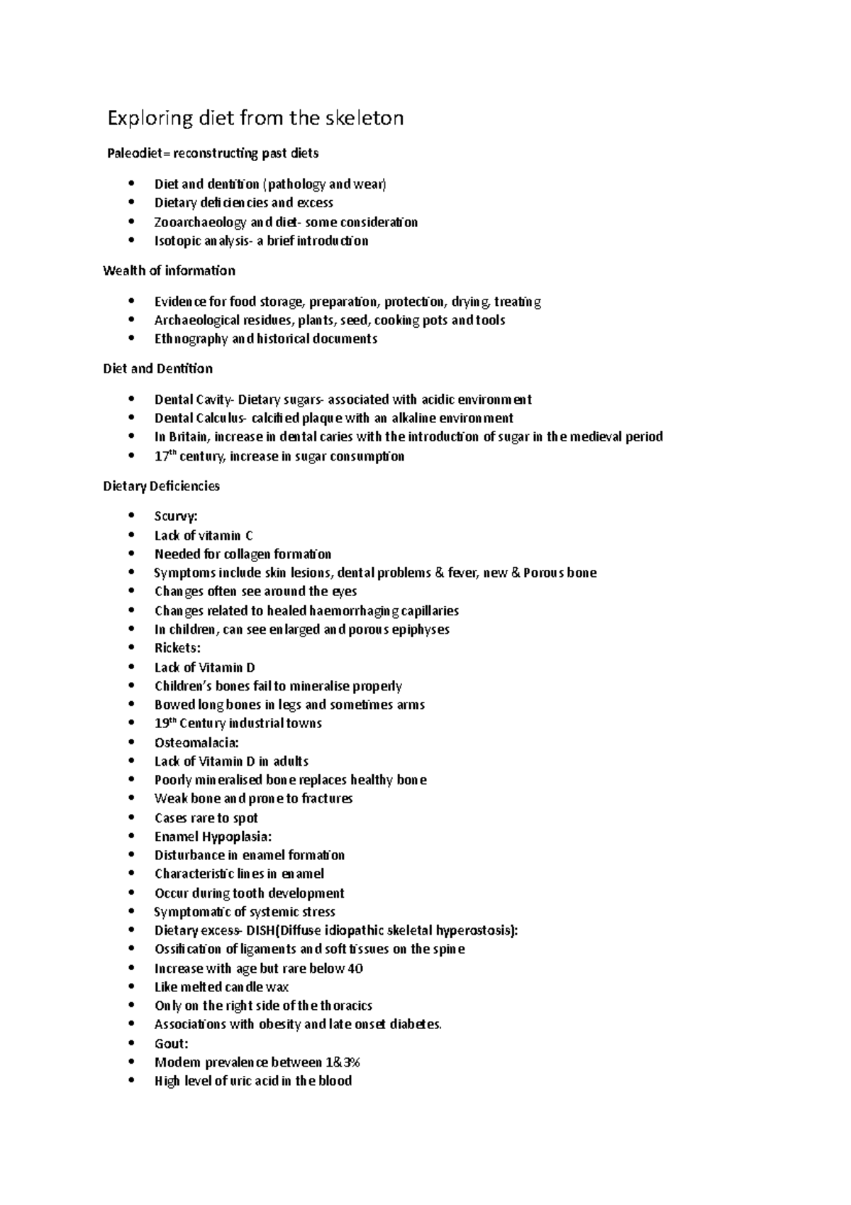 Exploring Diet from a Skeleton - Exploring diet from the skeleton ...