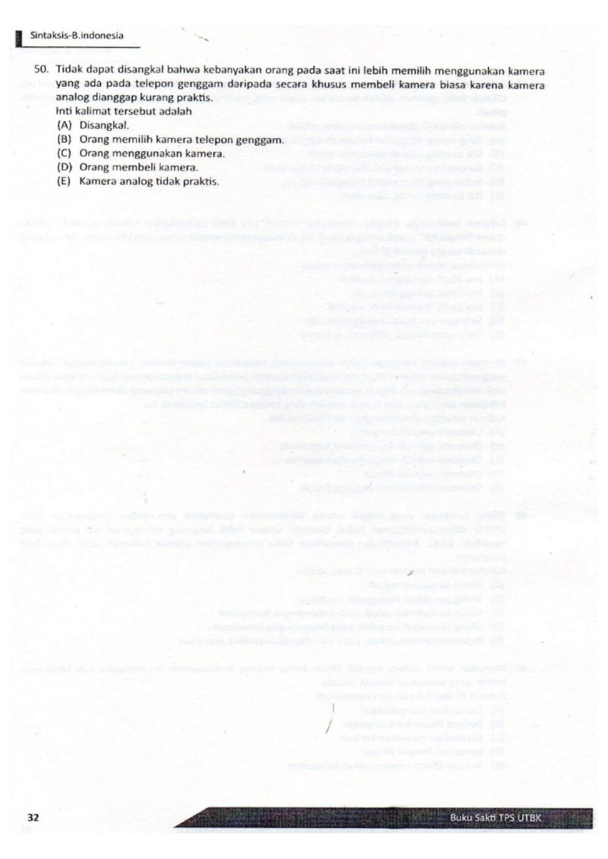 Buku Sakti TPS UTBK-9 - bhs ing - Perancangan dan Pengembangan Produk - Studocu