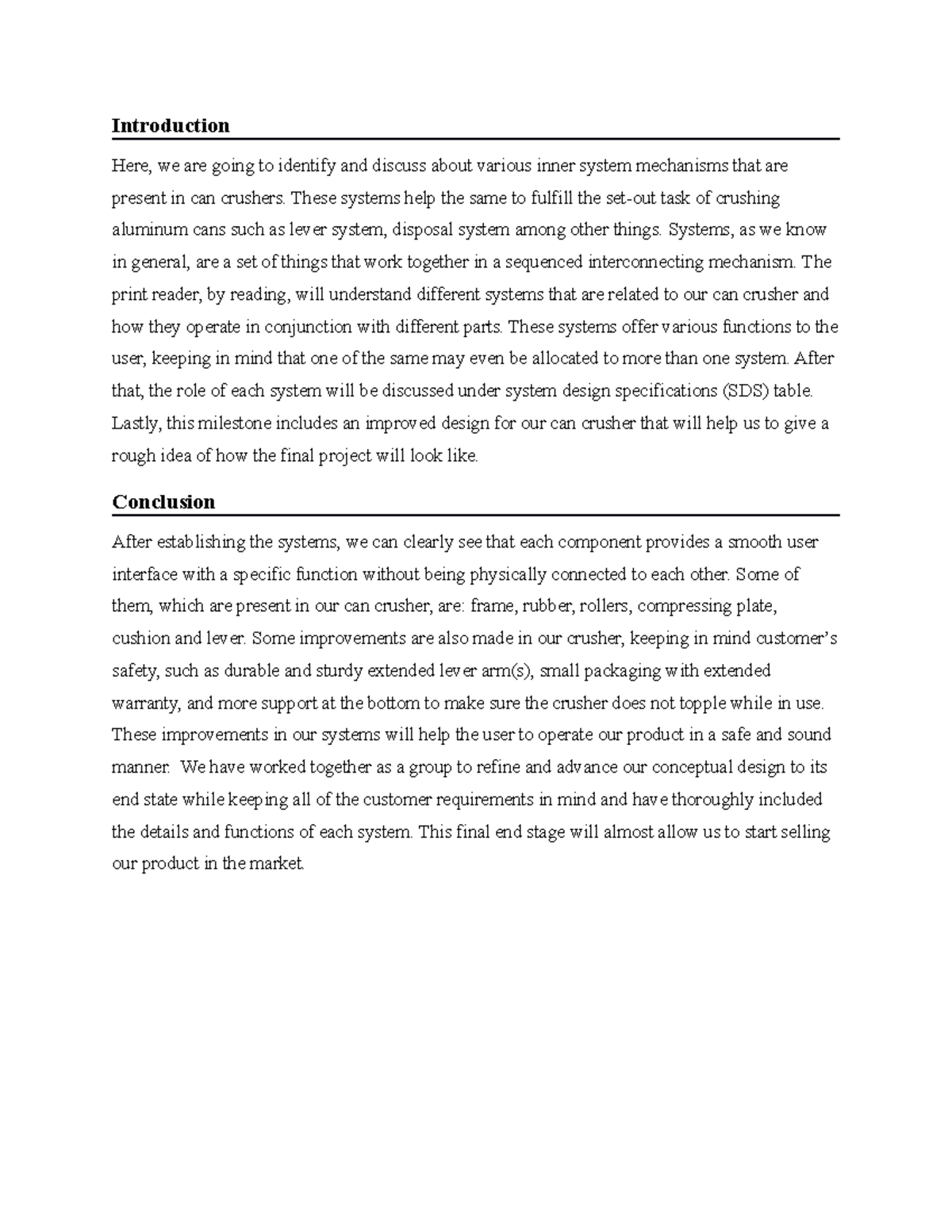 Brief Intro and Conclusion for MS 3 MSM[2669] - Introduction Here, we ...