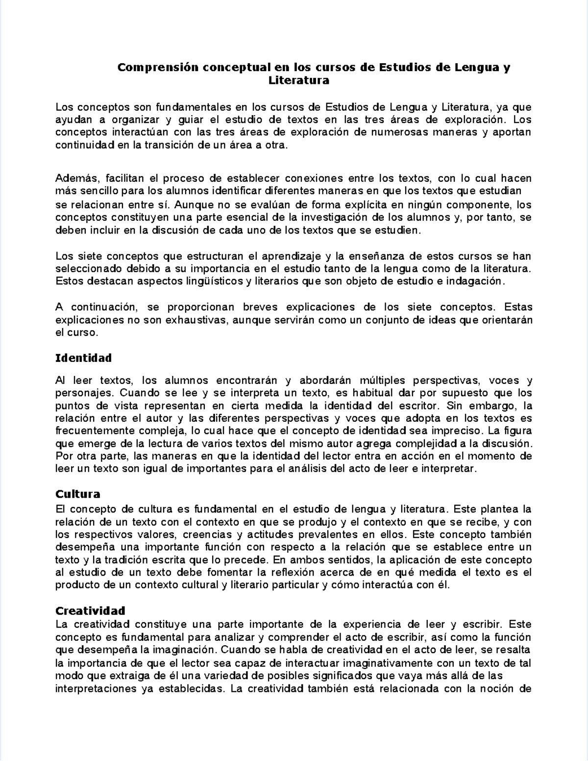 Pdf 7 conceptos ib - Comprensión conceptual en los cursos de Estudios ...