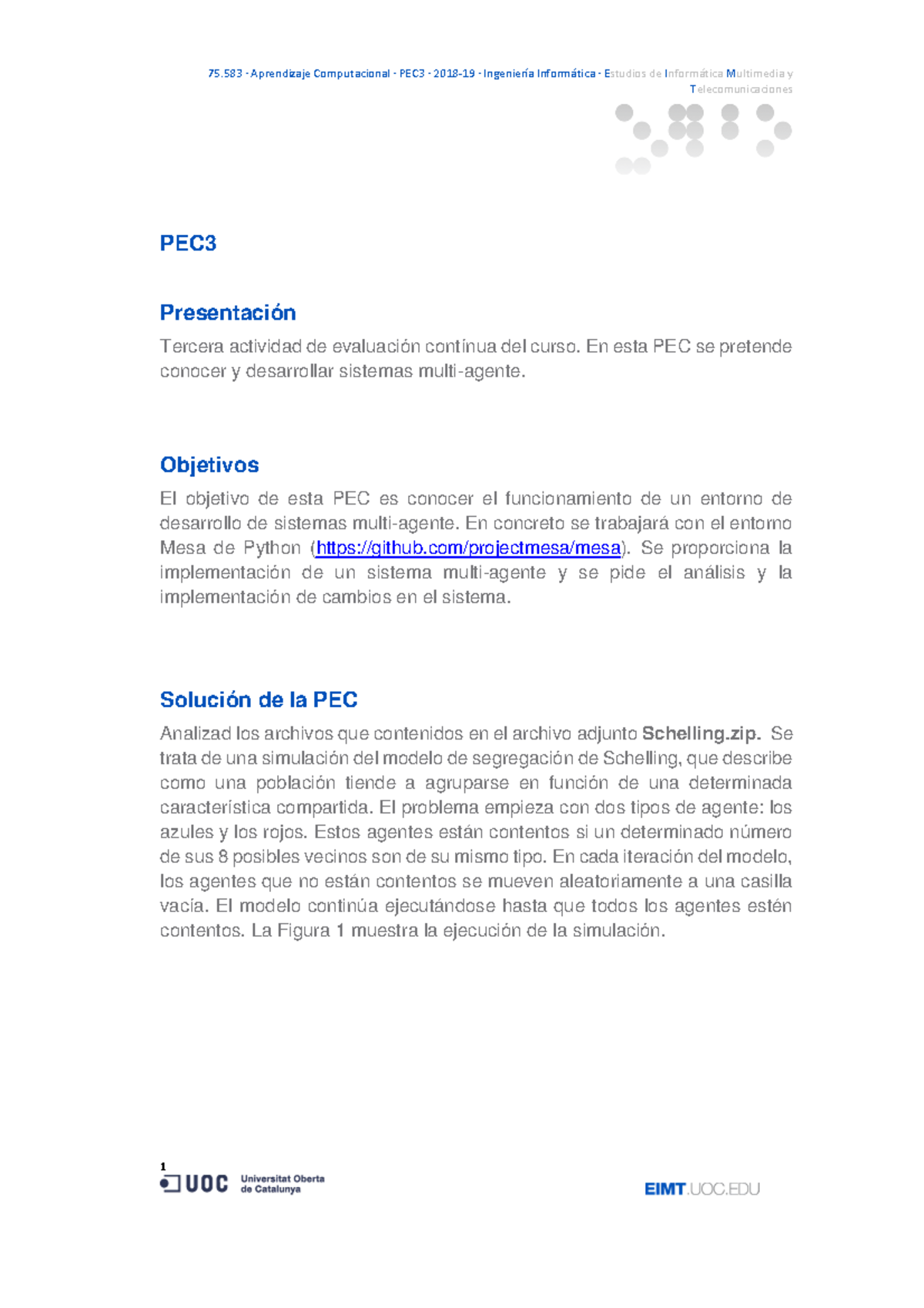 1819Q2-PEC3-Solucion Aprendizaje computacional - Telecomunicaciones PEC Presentación Tercera ...