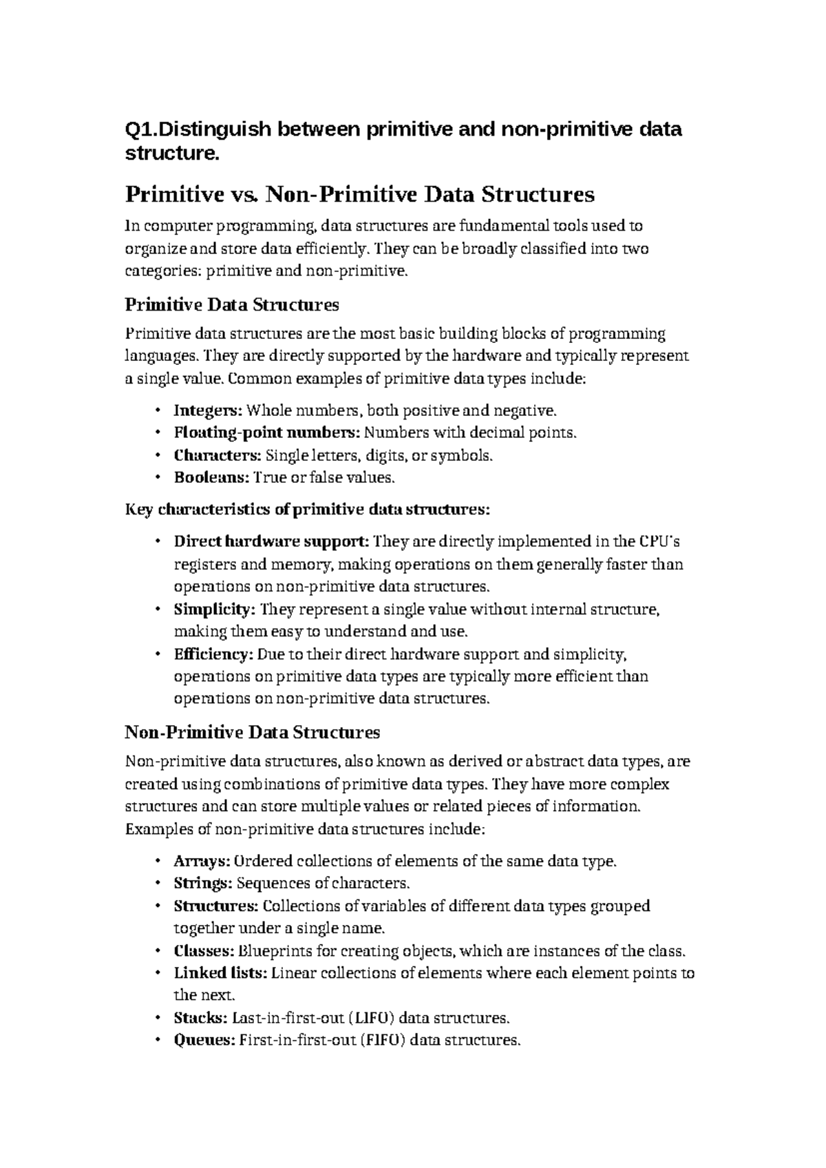 Document - GOOG - Q1 between primitive and non-primitive data structure ...