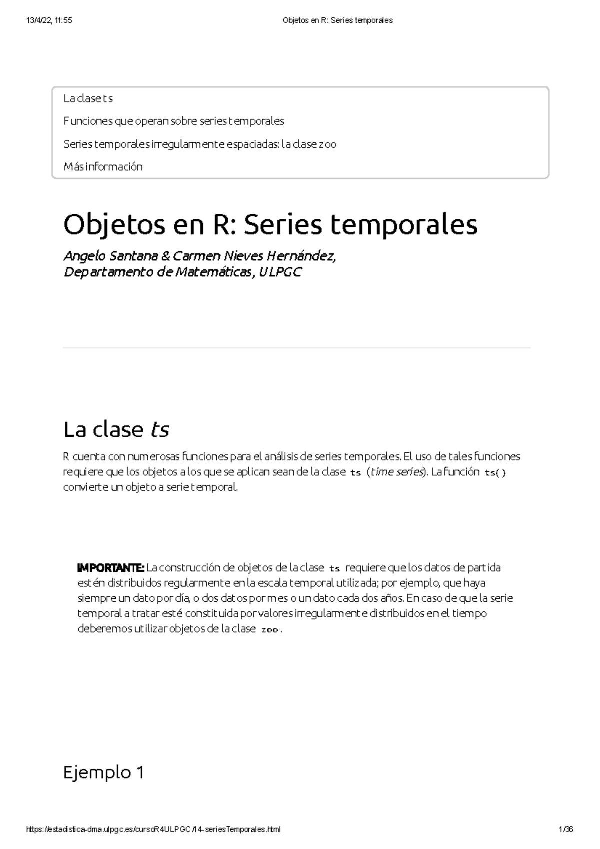 Objetos en R Series temporales - Función Ts, descripción y sintaxis ...