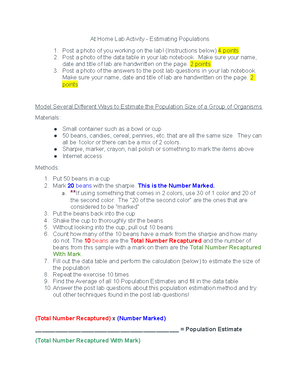 Lab 5 - Patterns of Natural Selection Online - Name LAB EXERCISE 5 ...