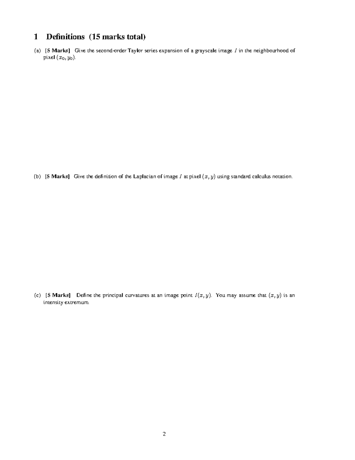 CSC320H1S-midterm-2010 s - 1 Definitions (15 marks total) (a) [5 Marks ...