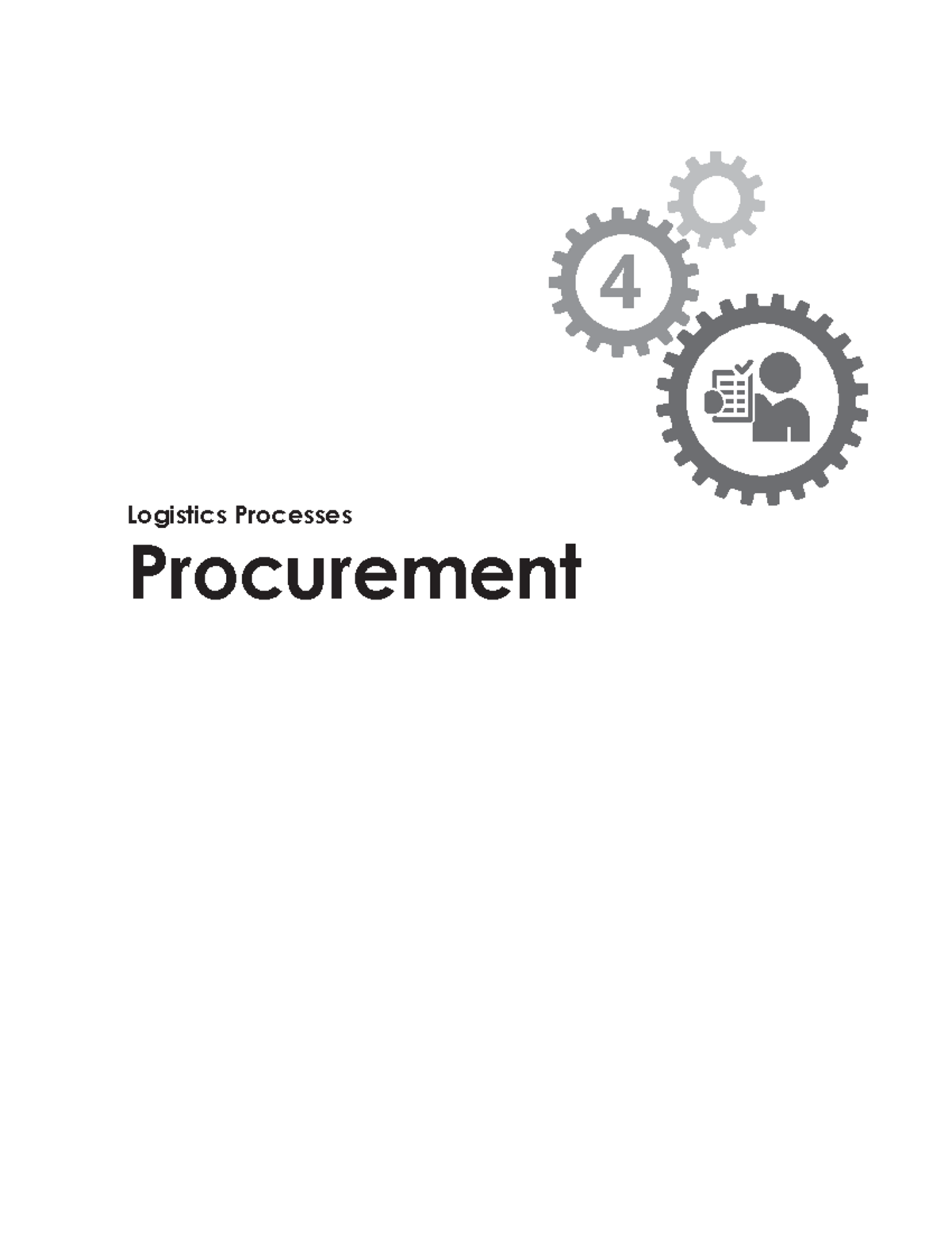 LP 04 - Procurement - CITT - Logistics Processes Procurement 4 ...