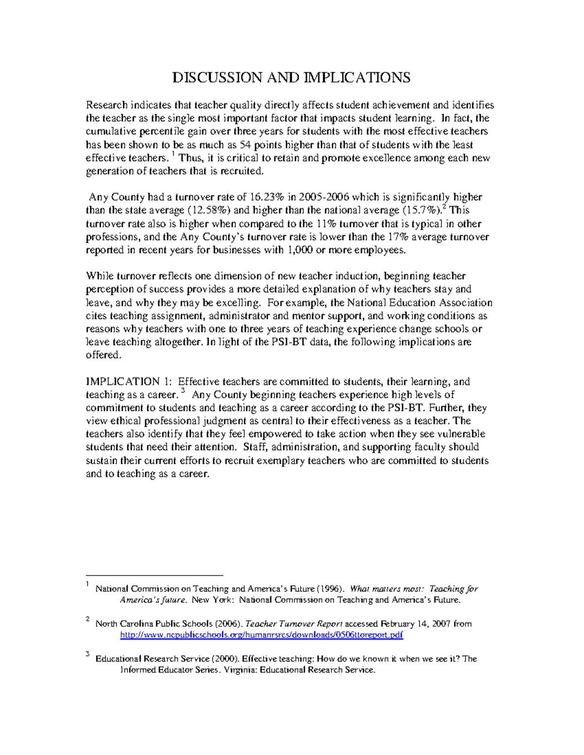 Discussionandimplicationsexample - DISCUSSION AND IMPLICATIONS Research ...