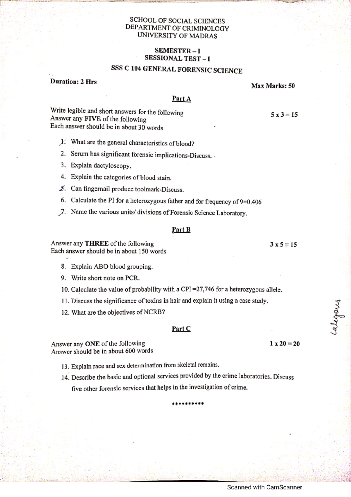 2021 sessional test QP - This is the fundamental of psychology - Studocu