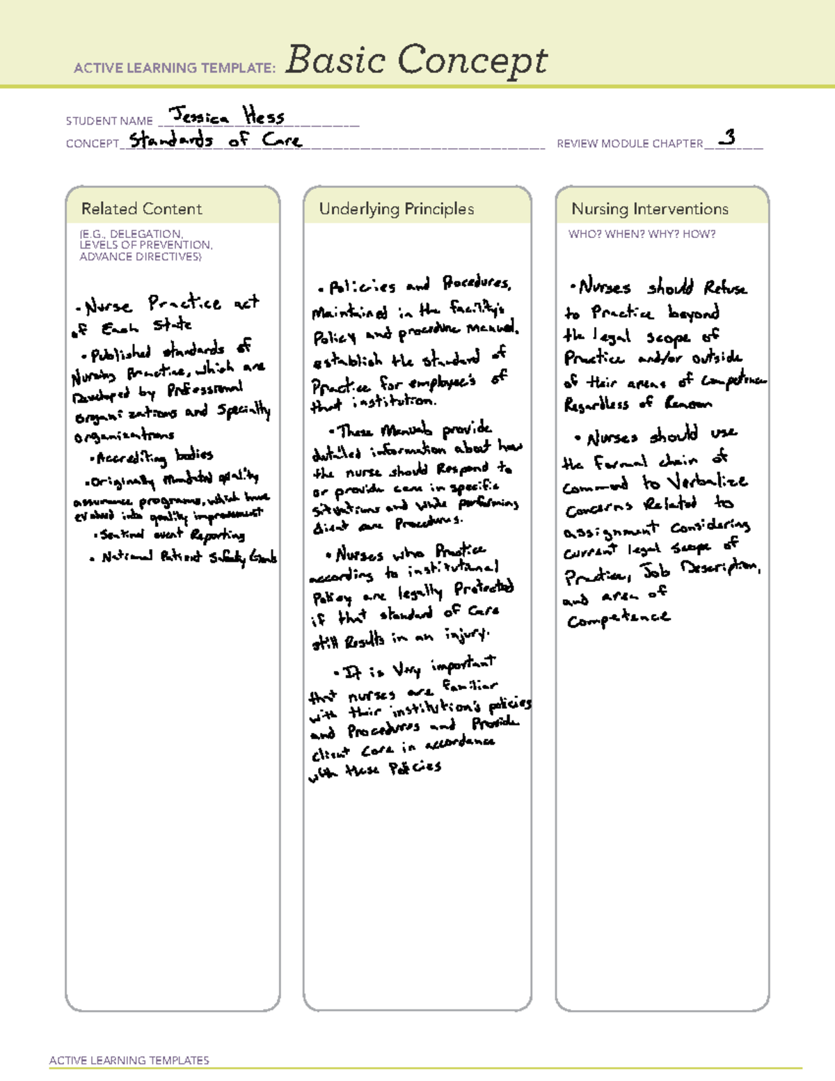 ATI temp4 - ati - NUR 2832 - ACTIVE LEARNING TEMPLATES Basic Concept ...