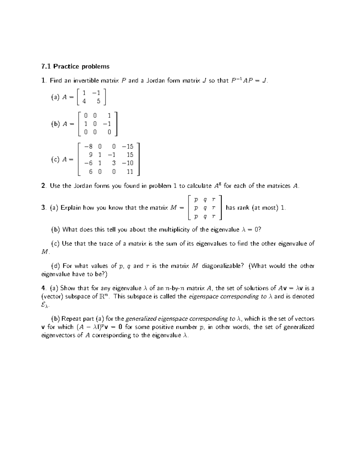 Sec 7 - Practice Problem 2400 7.1 - 7 Practice problems Find an ...