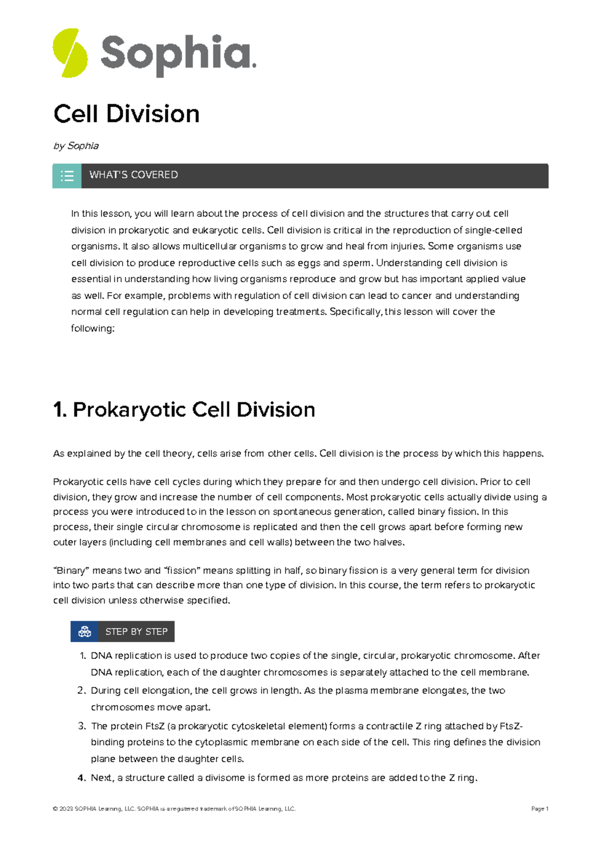 Cell-division-4 - a microbiology note - Cell Division by Sophia In this ...
