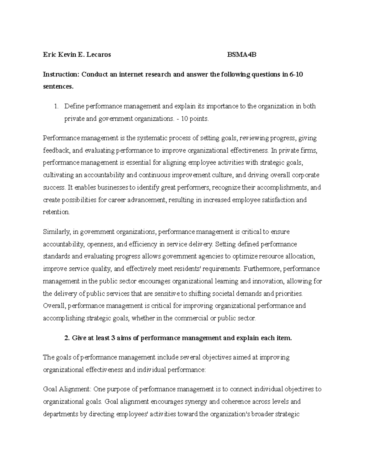 Eric Kevin EAccounting (ACTG 100) - Edit - Eric Kevin E. Lecaros BSMA4B ...