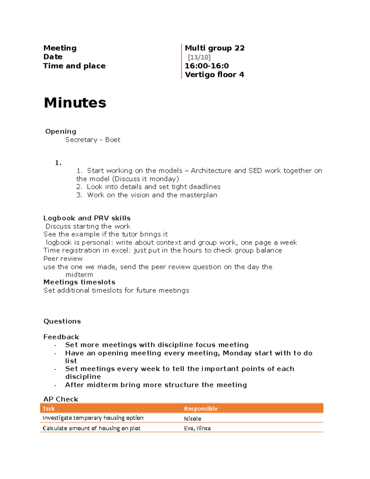 10 - hjb fdhu gf foigj - Meeting Multi group 22 Date [13/10] Time and ...