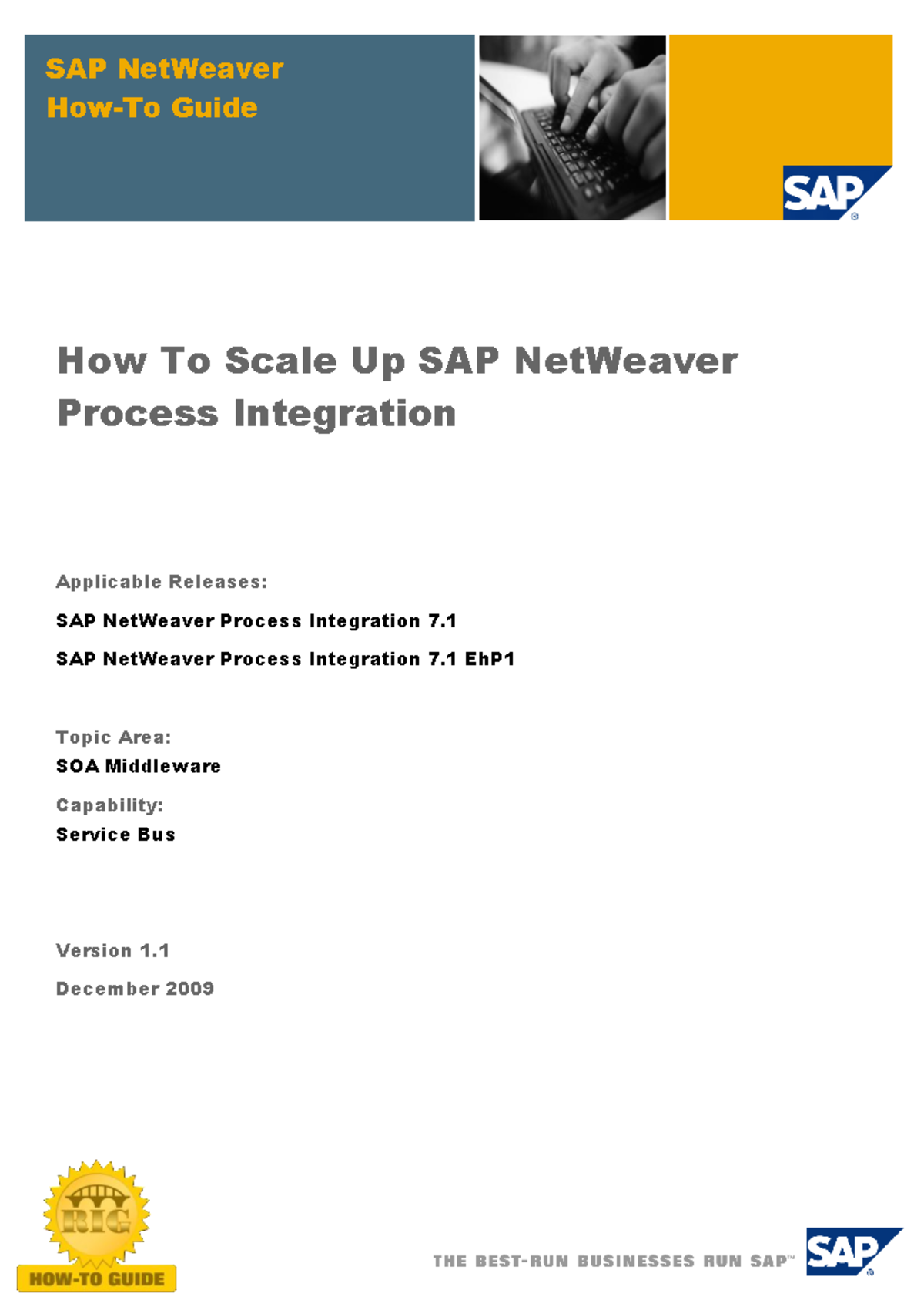 Scale Up PI - SAP NetWeaver How-To Guide How To Scale Up SAP NetWeaver ...