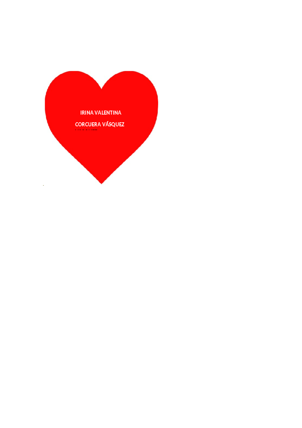 Corazon - Análisis Matemático - IRINA VALENTINA CORCUERA VÁSQUEZ ...