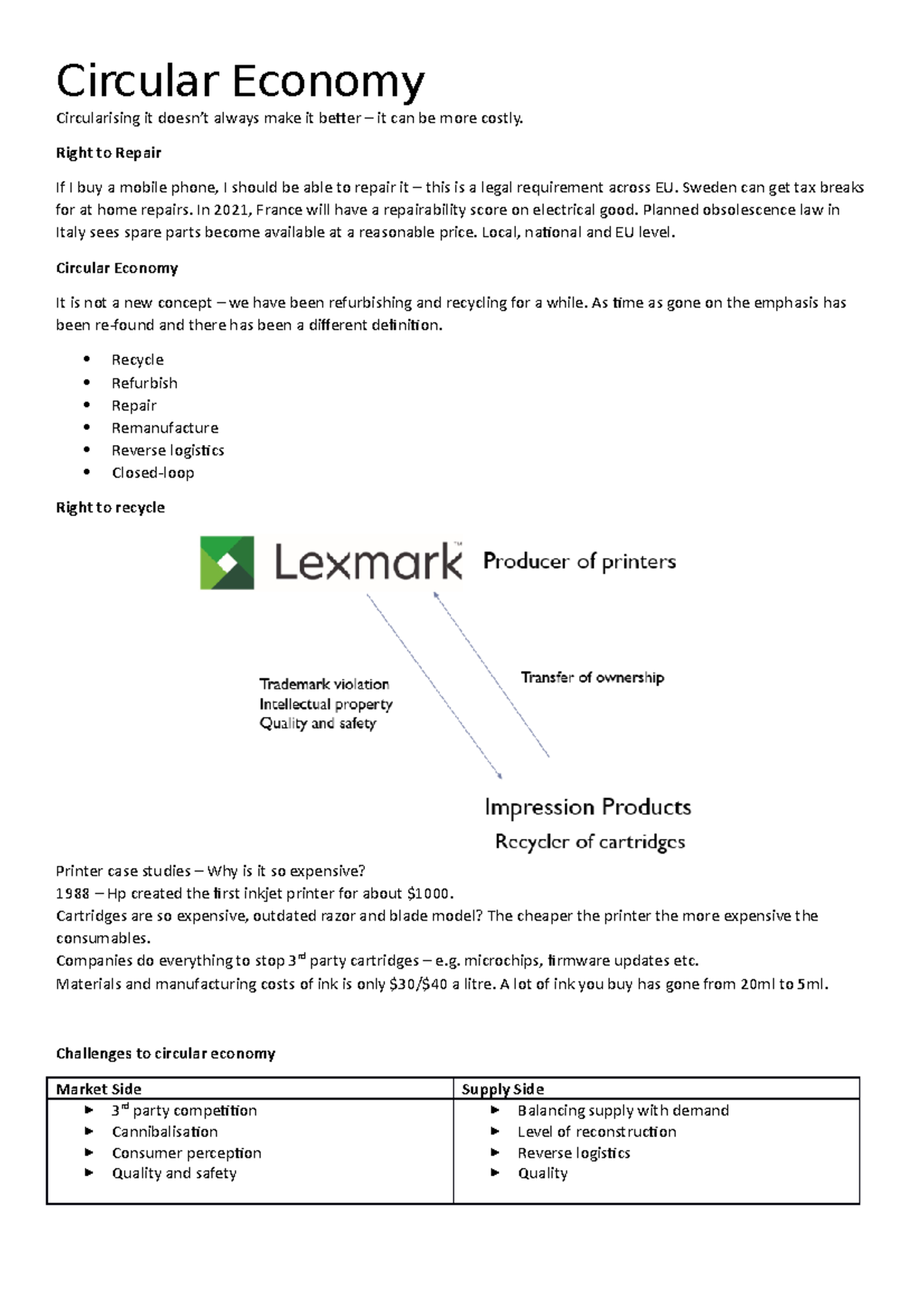 Circular Economy - Circular Economy Circularising it doesn’t always ...